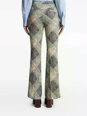 Etro Flared Printed Trousers