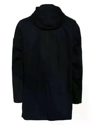 Stone Island Compass-badge Hooded Jacket - Blue