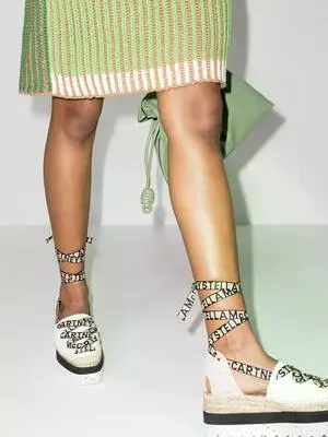 Stella McCartney Gaia Lace-up Espadrilles - White