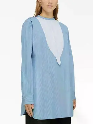 JIL SANDER Striped Cotton Blouse