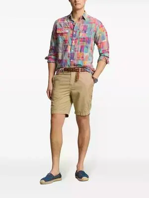 Polo Ralph Lauren Cotton-linen Blend Chino Shorts - Neutrals