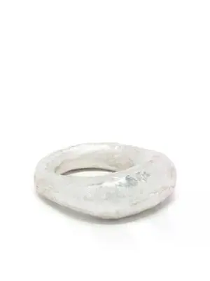 PARTS OF FOUR Mountain Hand-hammered Ring - Silver