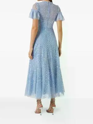 NEEDLE & THREAD Scatter Dot Gown - Blue