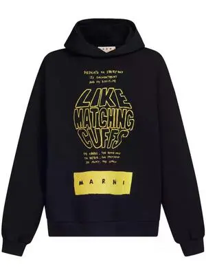 Marni Slogan-print Cotton Hoodie
