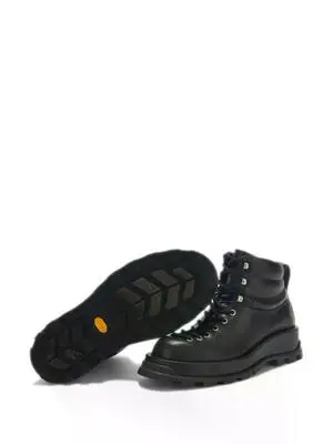 JIL SANDER Lace-up Leather Ankle Boots