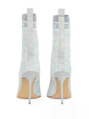 Balmain Skye 95mm Knit Ankle Boots