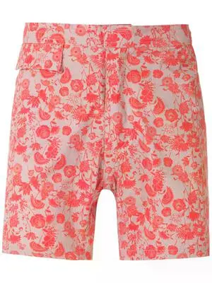 AMIR SLAMA Floral Tactel Shorts