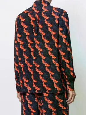 PORTS V Floral-print Long-sleeved Shirt