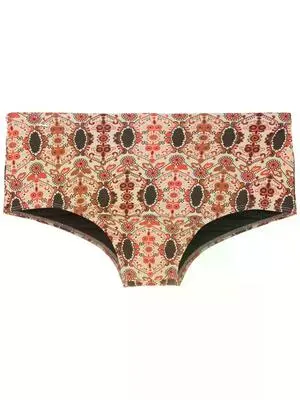 AMIR SLAMA Abstract-print Swim Trunks - Multicolour
