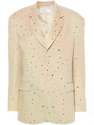 Giuseppe Di Morabito Rhinestone-embellished Single-breasted Blazer - Neutrals