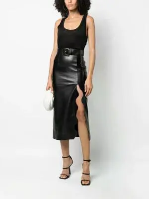 TOM FORD Logo-patch Silk Tank Top - Black