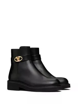 Valentino Garavani 40mm Vlogo Locker Ankle Boots