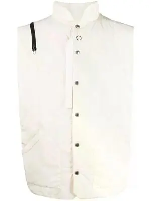 TAKAHIROMIYASHITA THESOLOIST. Zip-detail Padded Gilet Jacket - White
