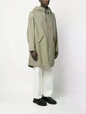 JIL SANDER Rear Logo-print Hooded Coat