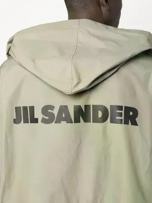 JIL SANDER Rear Logo-print Hooded Coat
