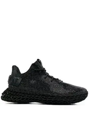 Philipp Plein Skeleton Caviar Low-top Sneakers