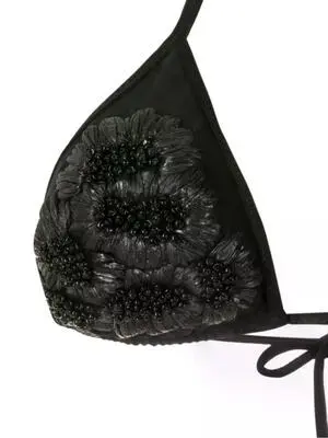 AMIR SLAMA Beaded Embroidery Bikini Set
