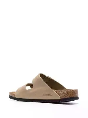 BIRKENSTOCK Arizona Leather Slides - Brown