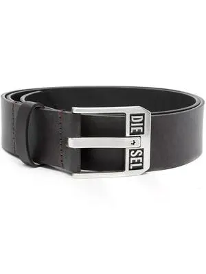 DIESEL® Bluestar II Leather Belt Black