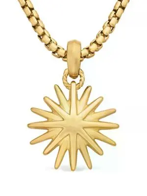 David Yurman 18kt Yellow Starburst Charm - Gold