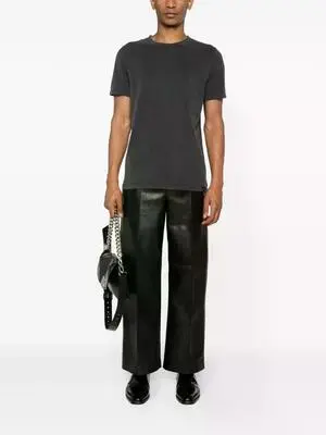 COURREGES Crew-neck Cotton T-shirt