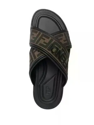 Fendi Ff-jacquard Slides