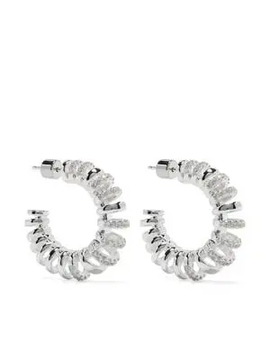 EMILI Lucia Hoop Earrings - Silver