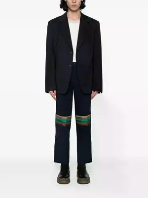 Kolor Paneled Straight-leg Trousers