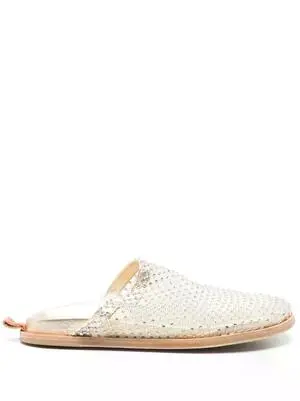 FORTE_FORTE Rhinestone-embellished Slippers