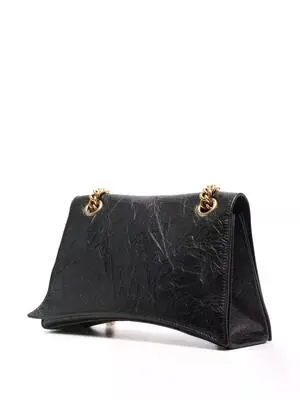 Balenciaga Small Crush Shoulder Bag - Black