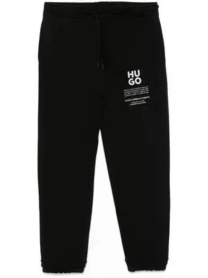 Hugo Logo And Slogans Print Track Pants