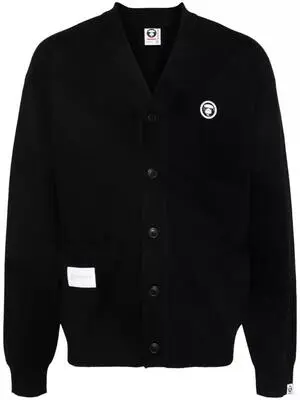 AAPE BY *A BATHING APE Logo Patched Cardigan