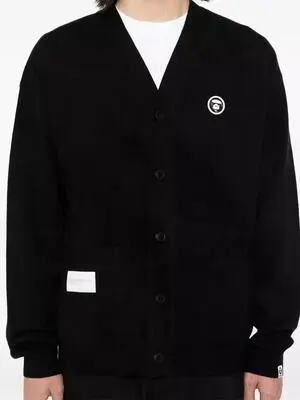 AAPE BY *A BATHING APE Logo Patched Cardigan