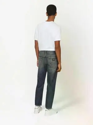 Dolce & Gabbana Logo-appliqué Loose Jeans