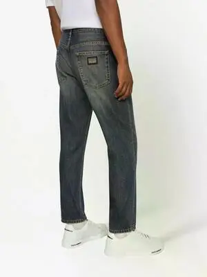 Dolce & Gabbana Logo-appliqué Loose Jeans
