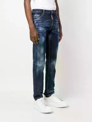 Dsquared2 Logo-patch Straight-leg Jeans