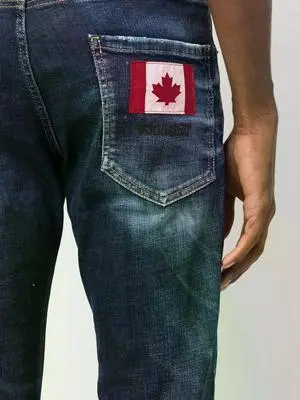 Dsquared2 Logo-patch Straight-leg Jeans
