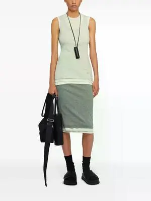 JIL SANDER Layered Cotton Tank Top