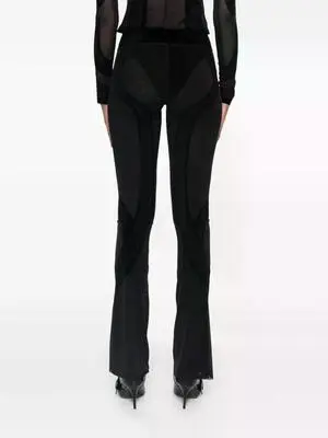 MISBHV Flocked Flared Trousers
