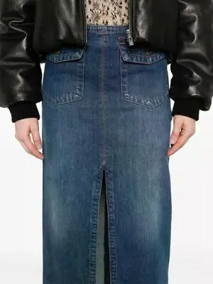 Chloé Denim Midi Skirt