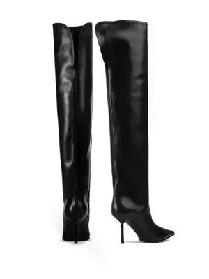 LE SILLA Bella 120mm Pointed-toe Leather Boots