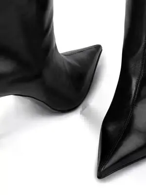LE SILLA Bella 120mm Pointed-toe Leather Boots