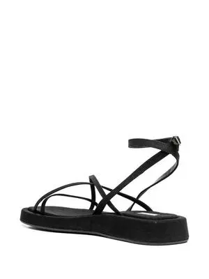 GIABORGHINI Rosie Crossover-strap Sandals - Black