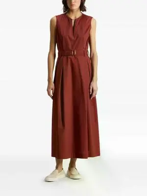 Woolrich Belted Maxi Dress - Red
