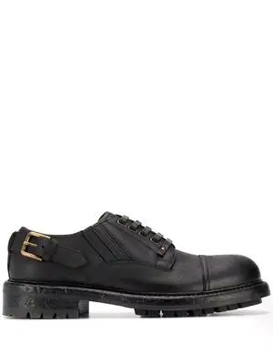 Dolce & Gabbana Leather Buckle Derby Shoes