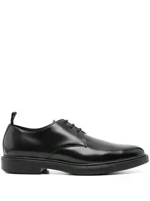 BOSS Leather Derby Shoes - Black