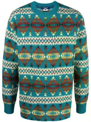 Junya Watanabe Intarsia-knit Wool Jumper