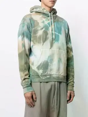 John Elliott Tie-dye Effect Drawstring Hoodie