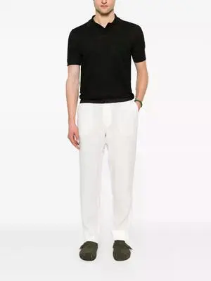 ROBERTO COLLINA Linen T-shirt - Black