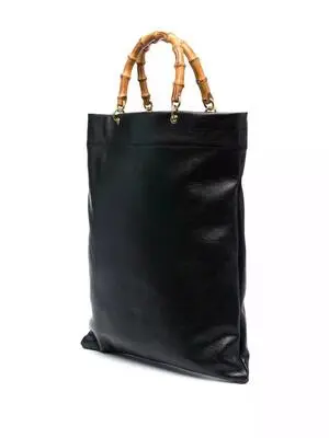 JIL SANDER Bamboo-handle Leather Tote Bag